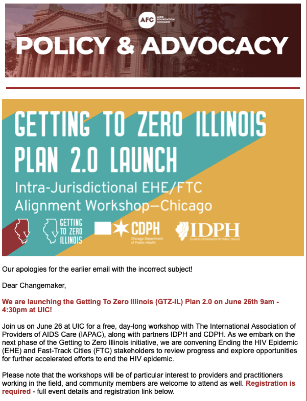 Getting to Zero Illinois Plan 2.0 Launch, Chicago, June 26 – HIV Care ...